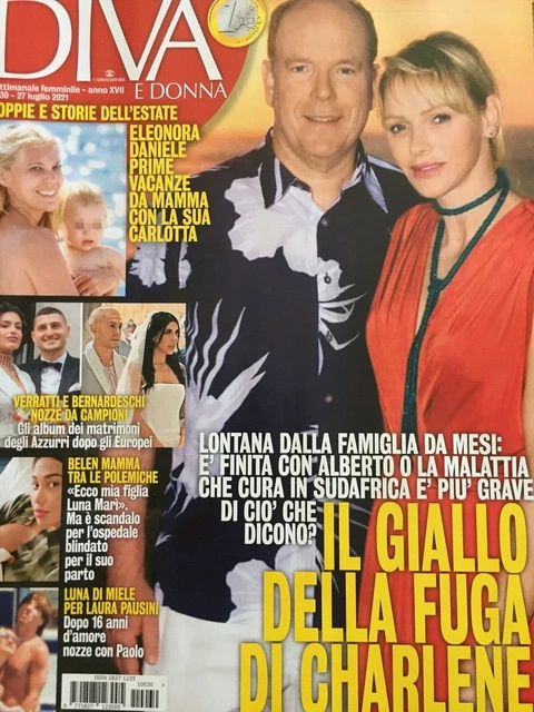 DIVA 2021 30 .Charlene Wittstock,Laura Pausini,Eleonora Daniele,Diletta ...