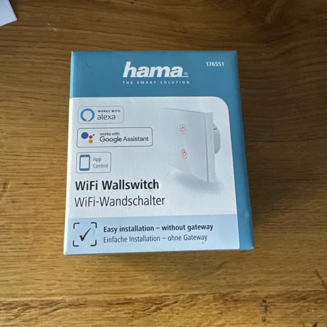 HAMA WIFI TOUCH wall switch flush mounted white NEW £18.00 - PicClick UK