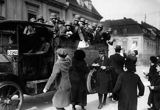 GERMANY WEIMAR REPUBLIC Berlin Putschists are riding through th- 1920 ...