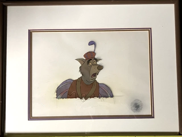 DISNEY ROBIN HOOD Cel Sheriff Nottingham Cell Original Production Art ...