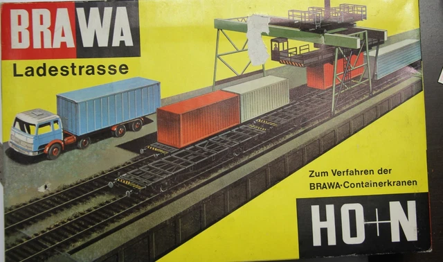 BRAWA SPUR H0 1170 Ladestrasse zum Containerkran neuwertig in OVP EUR ...