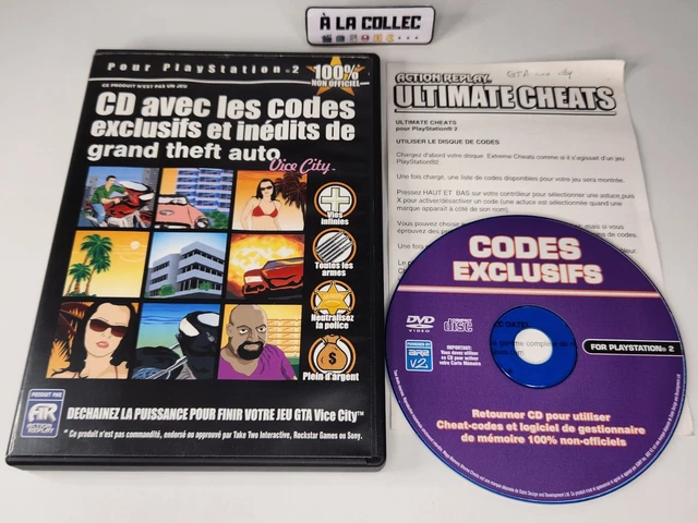 CHEAT CODES GTA Grand Theft Auto Vice City AR - Sony Playstation 2 PS2 ...