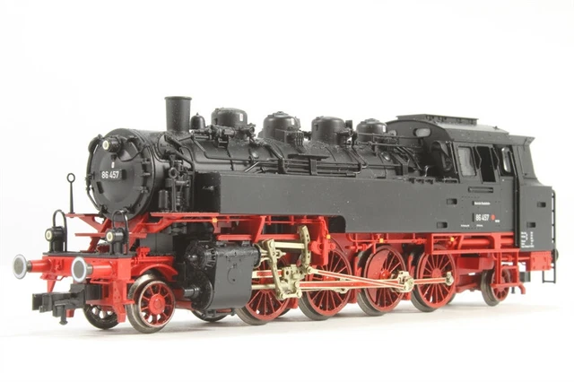 HO FLEISCHMANN 4086 BR86 branchline steam locomotive, upgraded with a ...