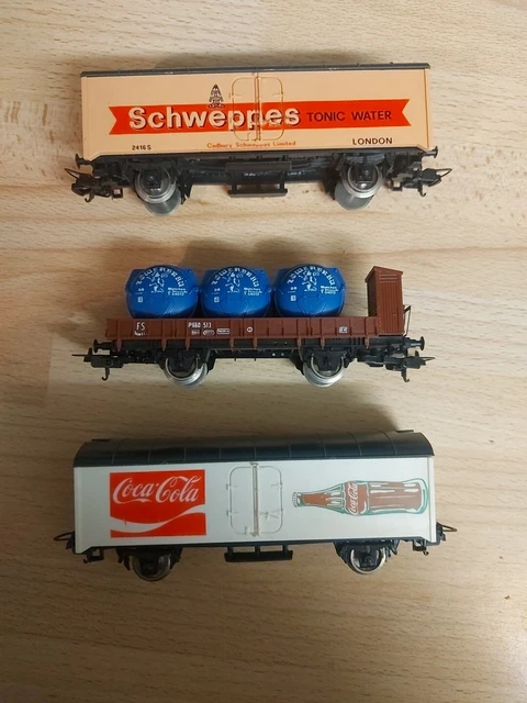 LIMA HO GAUGE Coca Cola, Schweppes And Lager Wagons £5.00 - PicClick UK
