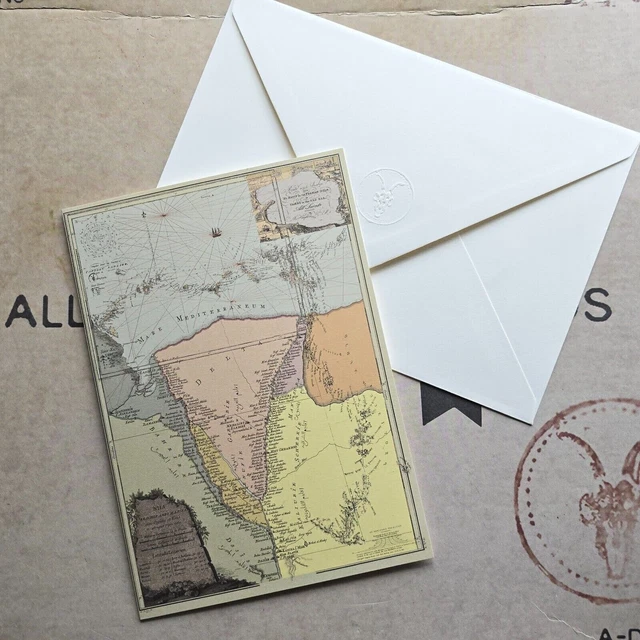 ALL SAINTS - Card - Map Design - Vintage - VERY RARE - NEW £10.99 ...