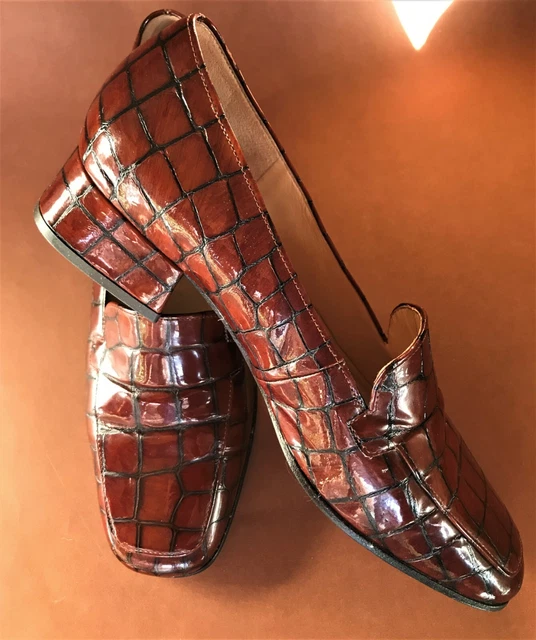 GABOR (GERMANY) TOFFEE Brown Faux Croc Loafers Sz*(AU/US 5 EU36) UK 3.5 ...