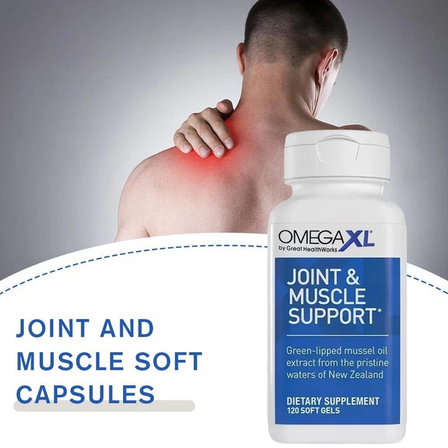 JOINT & MUSCLE Softgels for Mobility and Pain Relief - 120 Capsules £9. ...