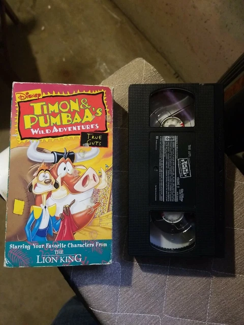TIMON AND PUMBAAS Wild Adventures - "True Guts" (VHS, 1996) Disney $7. ...
