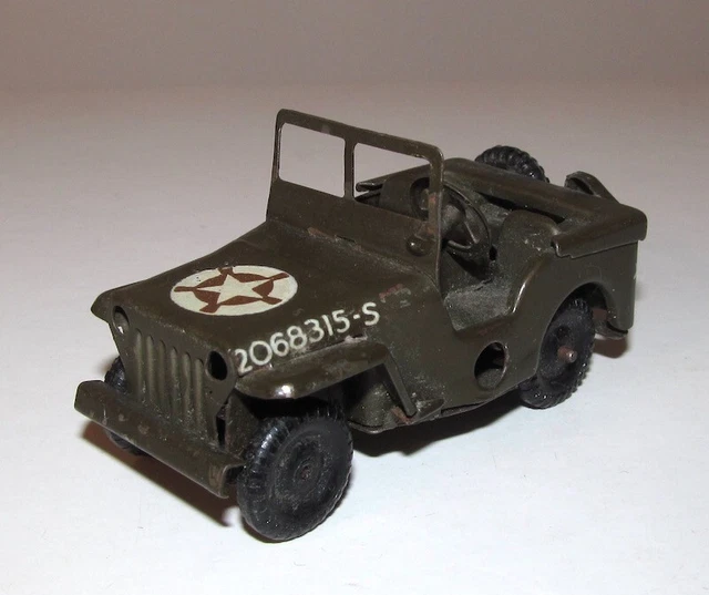 VINTAGE TRIANG MINIC US Army Jeep Willys Tri-Ang Good £14.99 - PicClick UK