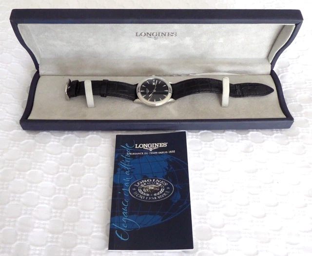 LONGINES MENS WATCH Flagship Quartz Stainless Steel New Battery Very ...