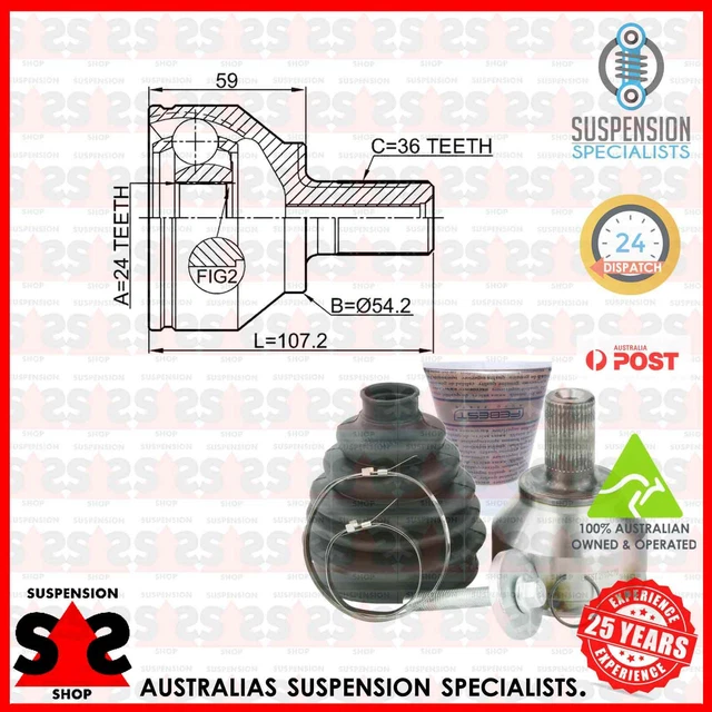 WHEEL SIDE JOINT Kit, Drive Shaft Suit VOLVO V50 (545) T5 V50 (545) EUR 86,32 - PicClick FR