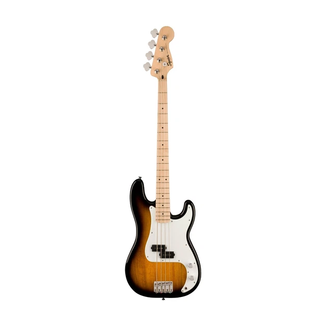SQUIER SONIC PRECISION Bass Guitar w/White Pickguard, Maple FB, 2-Color ...