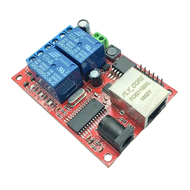 LAN ETHERNET TCP UDP Controller Module Relay Board 2 Channel Use for Android APP £17.27 ...