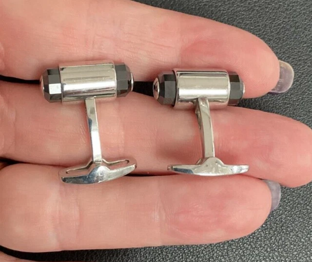 GENUINE SWAN SIGNED SWAROVSKI "Nano Crown" Men's Cufflinks - #1085176 £ ...