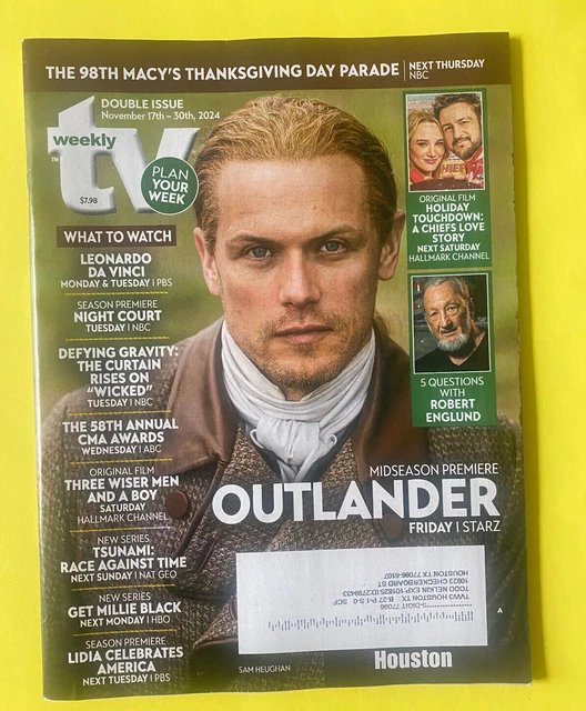 TV WEEKLY-NOV 17, 2024-Outlander-Sam Heughan-Complete Magazine £3.98 ...