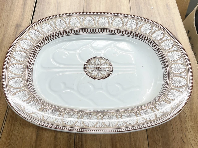 ANTIQUE 1878 VICTORIAN Copeland Late Spode Pottery Platter Plate ...