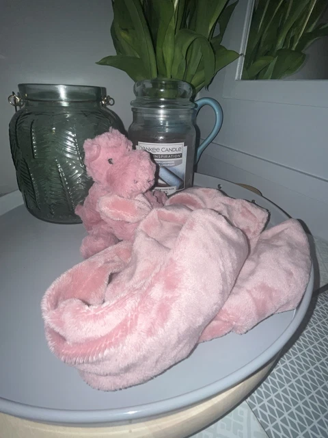 JELLYCAT FUDDLEWUDDLE HIPPO Rose Pink Soother / Comforter £31.91 ...