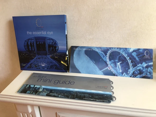 VINTAGE LONDON EYE brochure, mini guide and leaflet £3.25 - PicClick UK
