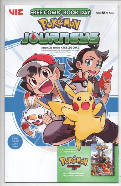POKEMON JOURNEYS #1, NM, FCBD, Gomi, 2022, Viz, more Promo / items in store £3.98 - PicClick UK