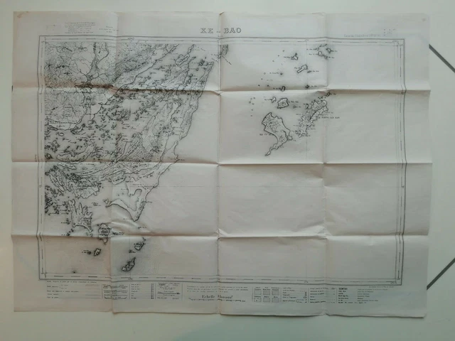 MAP OF KE BAO - INDOCHINA - circa 1920 - Map Vietnam - Geographic ...