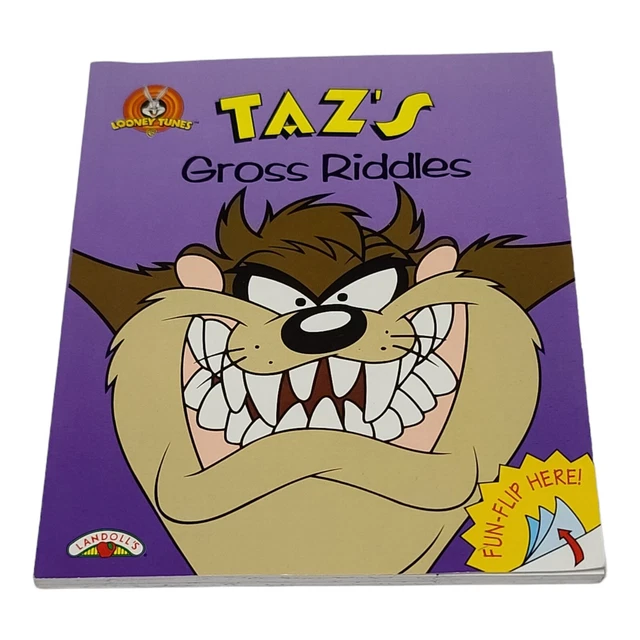 1996 TAZ'S GROSS Riddles Book Tasmanian Devil Looney Tunes Warner Bros ...