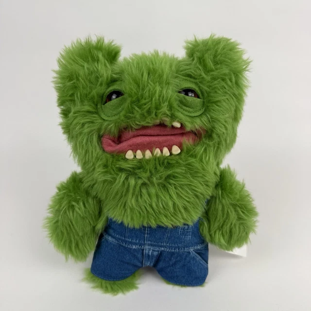 FUGGLER OLD MACFUGGLER Green Dungarees Funny Ugly Monster Soft Toy ...