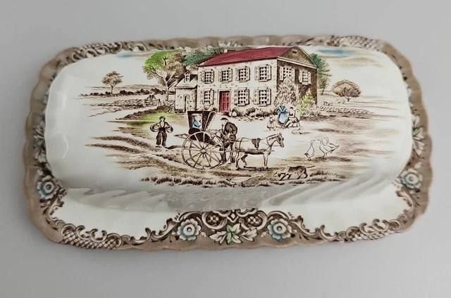 JOHNSON BROTHERS HERITAGE Hall Pennsylvania Fieldstone 4411 Covered ...