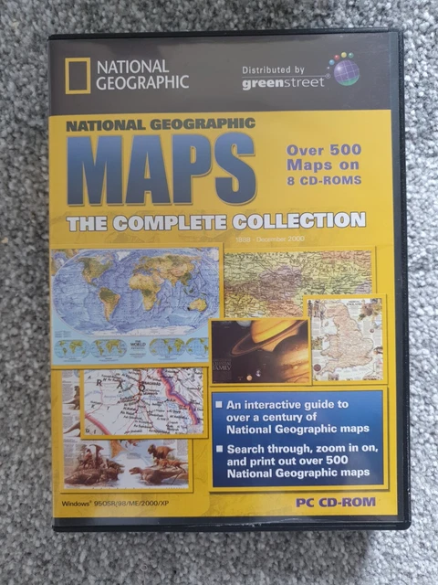 NATIONAL GEOGRAPHIC MAPS The Complete Collection PC CD-ROM, 8 Disc set ...