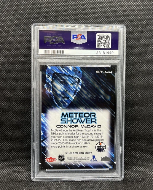 CONOR MCDAVID METEOR SHOWER 2021-22 Fleer Ultra Hockey #ST-44 Case Hit ...