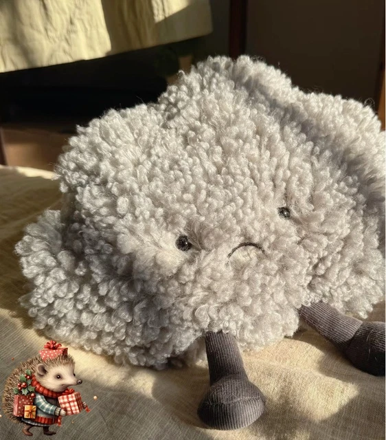 JELLYCAT AMUSEABLE STORM Cloud Plush BNWT, Cute Weather Stuffed Animal ...