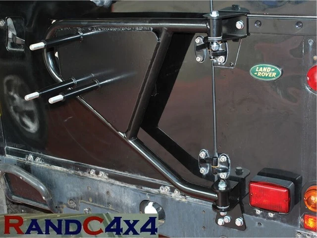 LAND ROVER DEFENDER Swing Away Spare Wheel Carrier 90 110 Hard Tops ...