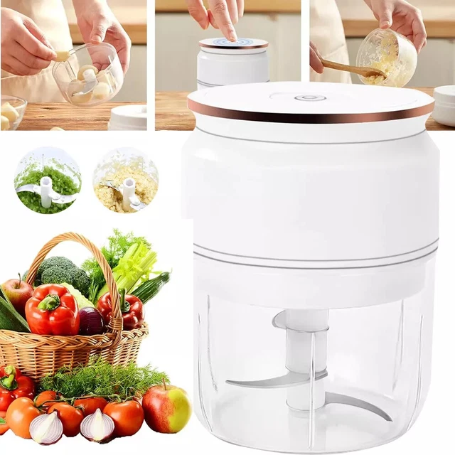 NEW ELECTRIC CHOPPER Cutter Multi-Purpose Onion Garlic Food Dicer ...