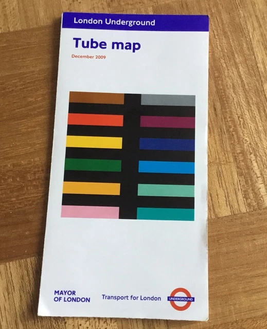LONDON UNDERGROUND POCKET Tube Map December 2009 £1.50 - PicClick UK
