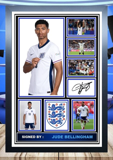 448 JUDE BELLINGHAM england signed unframed/framed photo reprint £8.40 ...