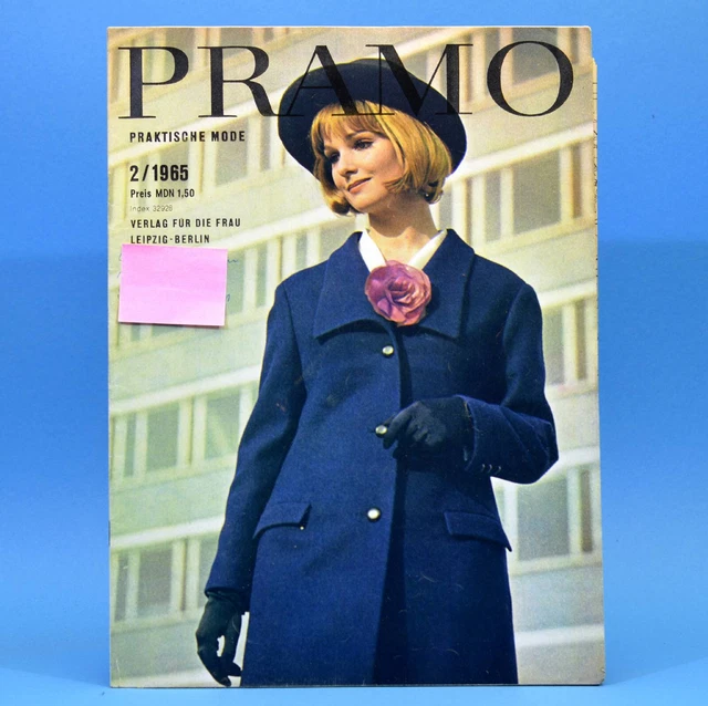 PRAMO PRAKTISCHE MODE 2 1965 mit Schnittbogen Mode Verlag für die Frau ...
