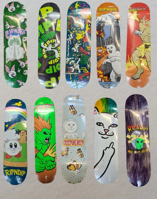 RIPNDIP SKATEBOARD DECKS & Complete Skateboards - 8" & 8.25" - NEW £64. ...