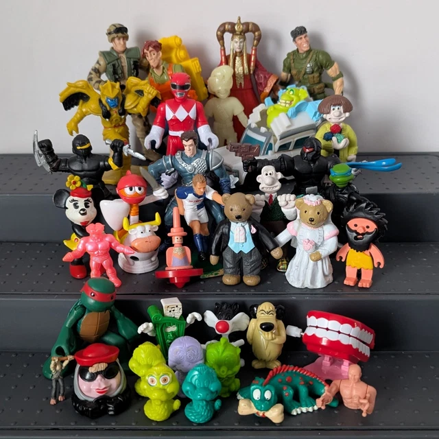 BONKERS BUNDLE VINTAGE 80s 90s 00s Pocket Toy Figures inc Ghostbusters ...
