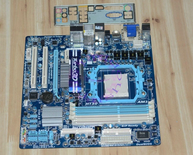 ONE USED GIGABYTE GA-880GM-UD2H Motherboard AMD 880G socket AM3 DDR3 £ ...