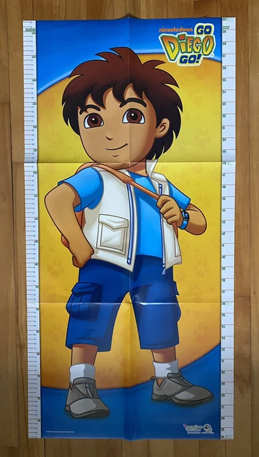 GO DIEGO GO 5 feet Growth Chart Poster for Kids Birth Baby Shower Gift ...