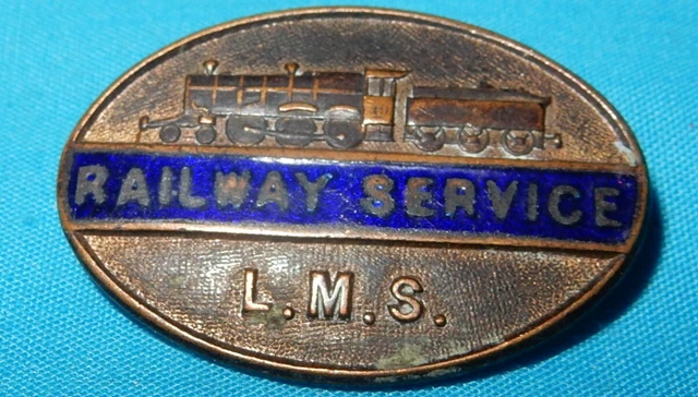 WW2 LMS WAR RAILWAY SERVICE BADGE LONDON MIDLAND SCOTTISH WORLD WAR II ...