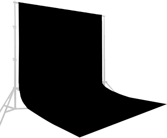 PHOTOGRAPHY BACKDROP BLACK Screen Non-Reflective Velvet Fabric ...