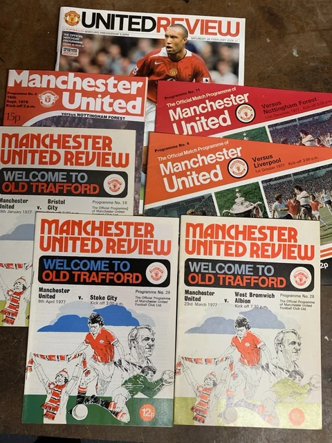 6 X 1970’S Manchester United Football Programmes + 1 From 2005. £3.29 ...