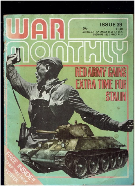 WAR MONTHLY #39 - Marshall Cavendish: Includes Chieftain Tank Poster ...
