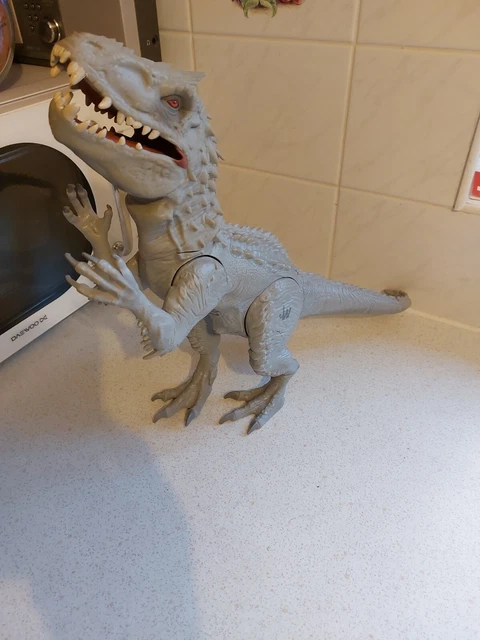 JURASSIC WORLD INDOMINUS Rex Action Figure Mattel 19 inch head to tail ...