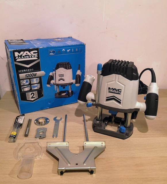 MAC ALLISTER MSR1200 1200W 240V Variable Speed Corded Router £26.72 ...