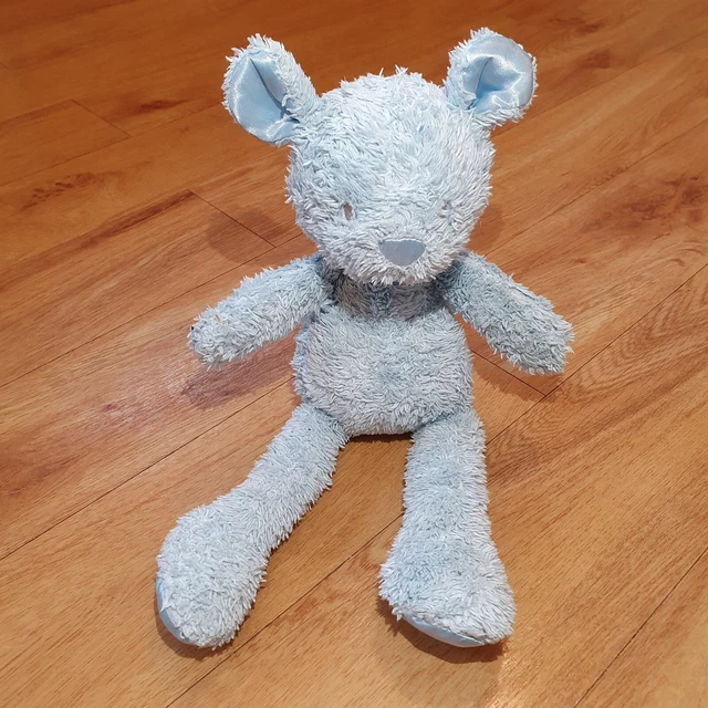 TESCO CUDDLE ME Friends Blue Teddy Bear Soft Toy Plush Comforter 11 ...