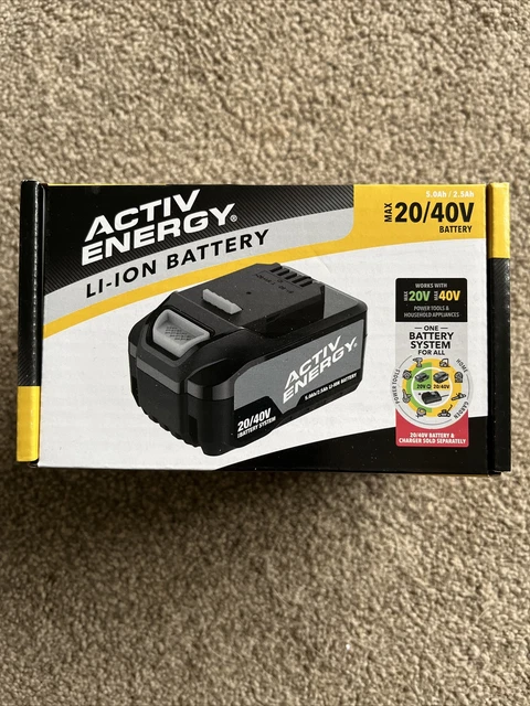 ACTIV ENERGY BATTERY 20v/40v Li-on FERREX BINIB Aldi £37.99 - PicClick UK