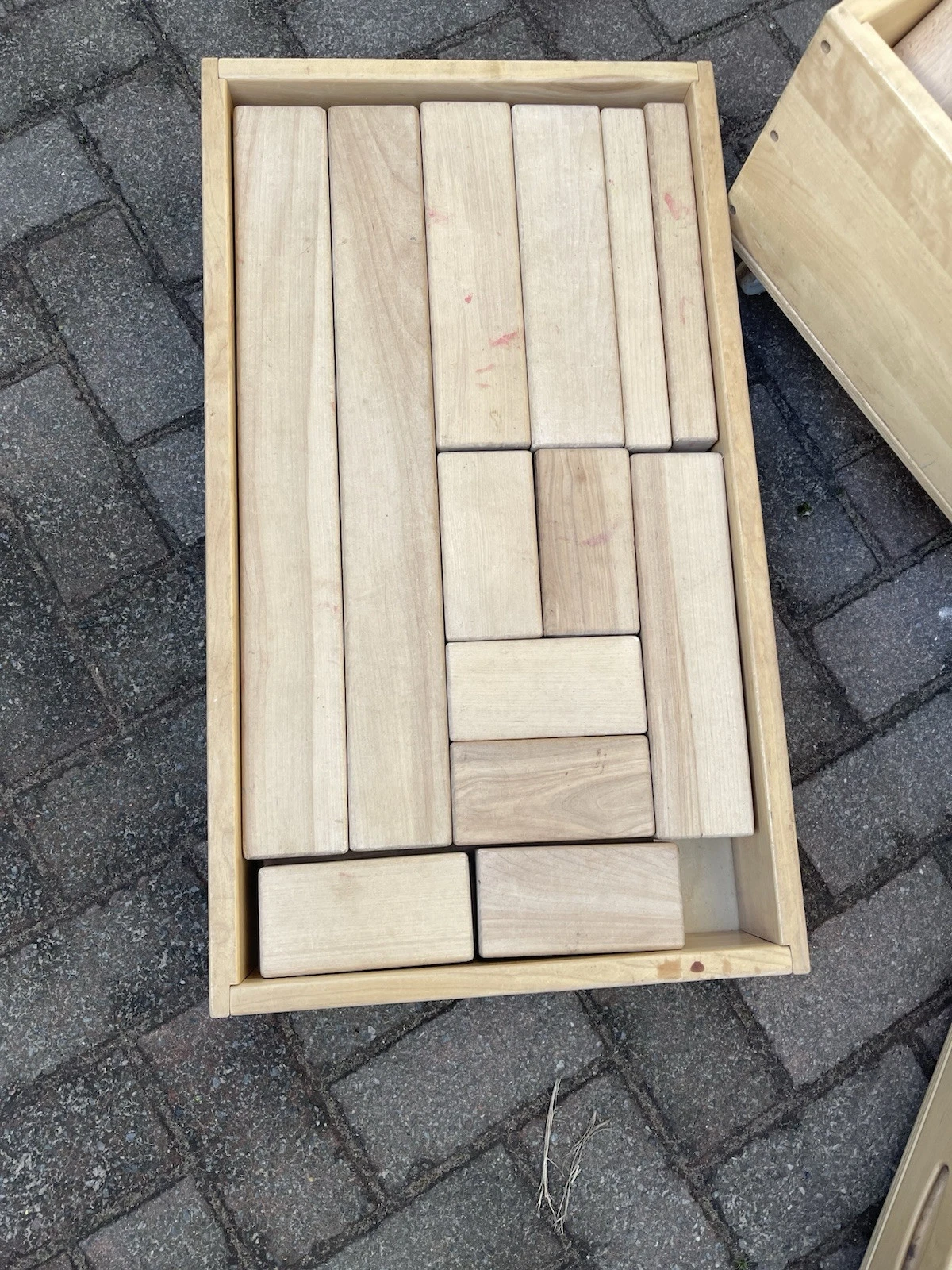 WOODEN STACKABLE BRICK Trolly EYFS £21.52 - PicClick UK