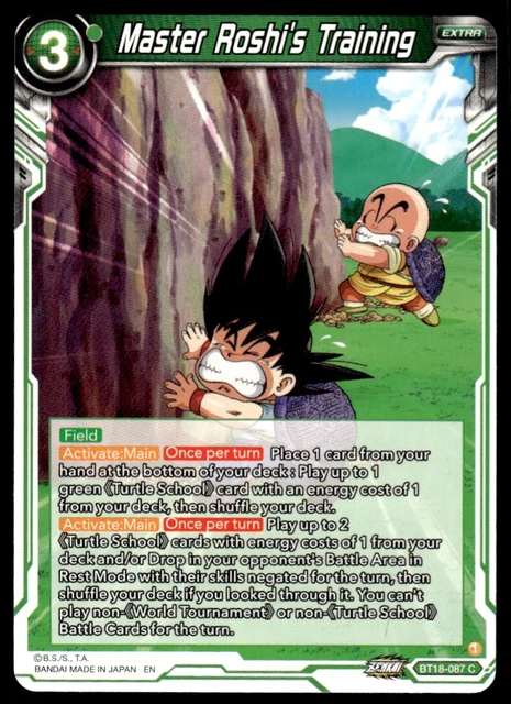 2022 DRAGON BALL Dawn of the Z-Legends Master Roshi's Training #BT18-087 C $1.35 - PicClick CA