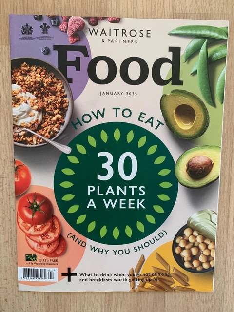WAITROSE FOOD MAGAZINE January 2025 £1.00 - PicClick UK